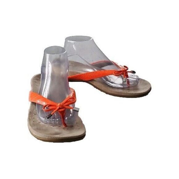 Bionic | Shoes | Vionic Bella 9 Slip On Thong Flip Flop Bow Cushion ...